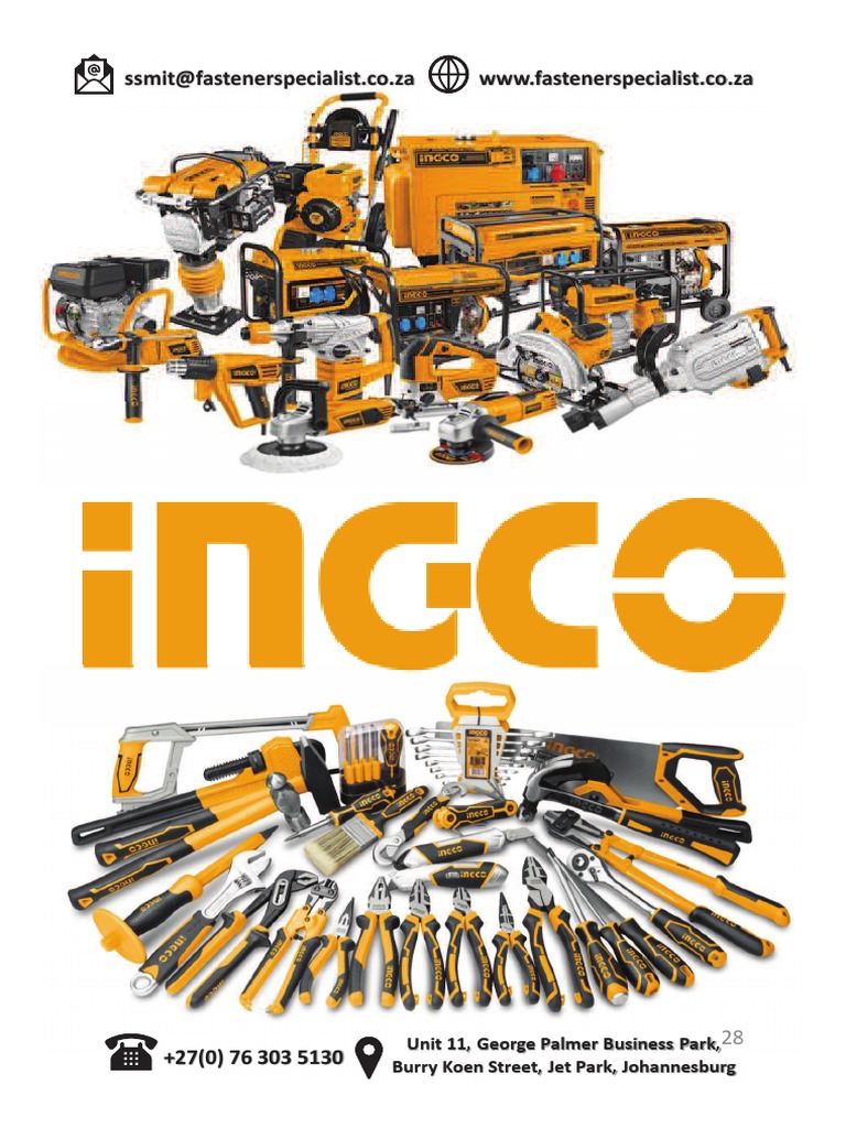INGCO Catalogue 2019 | PDF | Drill | Battery Charger