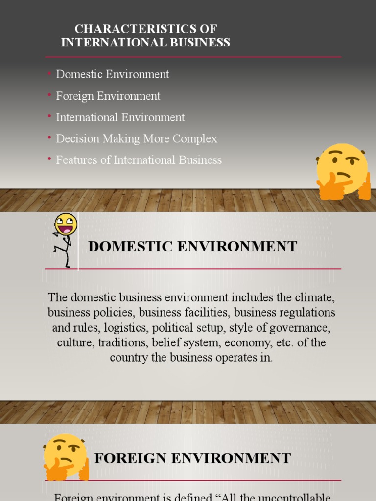 Characteristics of International Business | PDF | Multinational Corporation | Globalization