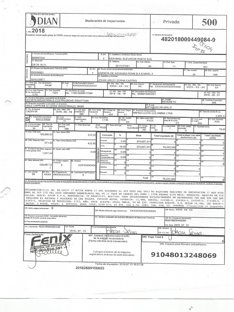 Como Rellenar Un Dua De Importacion