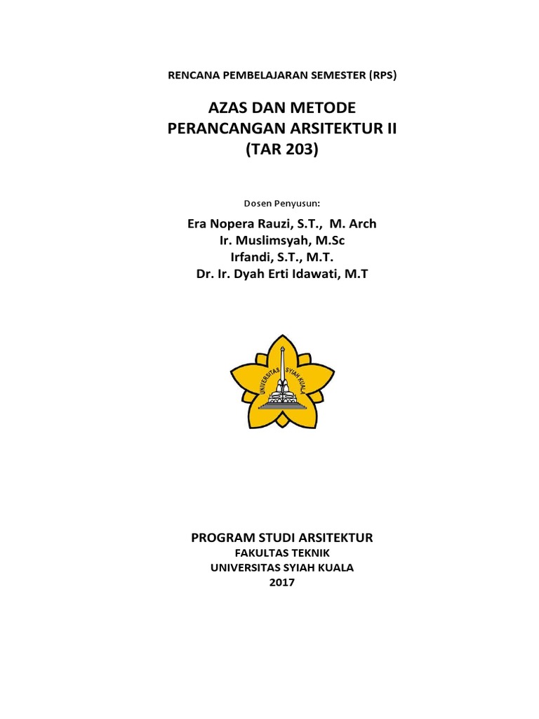 TAR 203 Azas Dan Metode Perancangan Arsitektur II | PDF | Seni TAR 203 Azas Dan Metode Perancangan Arsitektur II | PDF | Seni