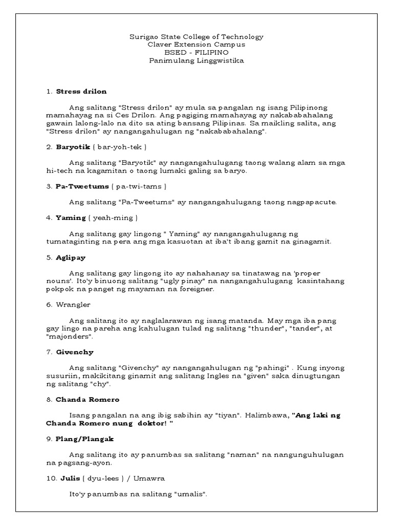 Gay Lingo | PDF