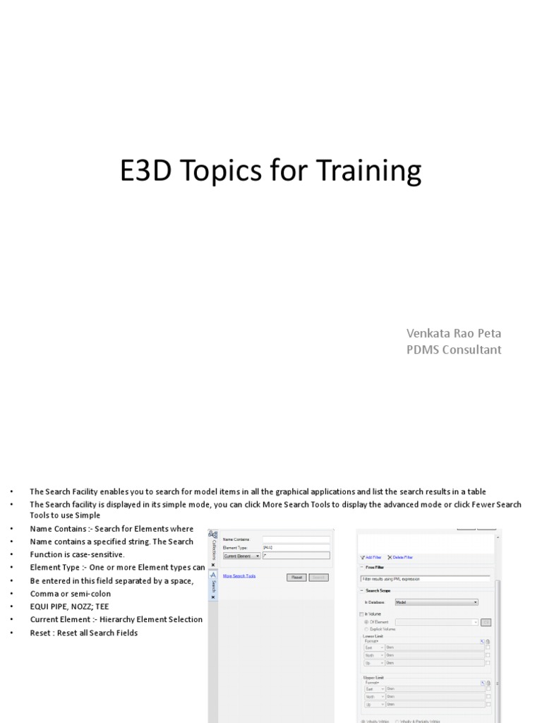 SearchandCollections - E3D | PDF | Databases | Software Engineering