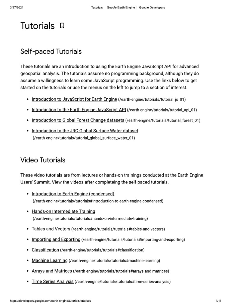 Google Engine Tutorial 1 of 2 | PDF