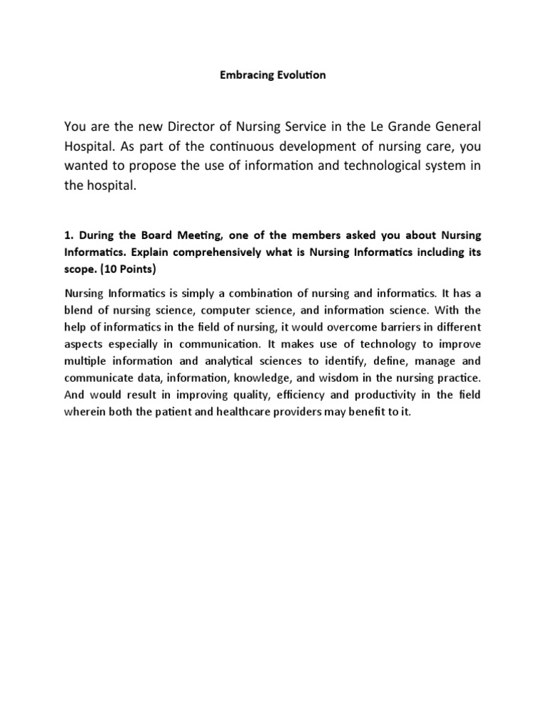Embracing Evolution (AutoRecovered) | PDF | Health Informatics | Nursing