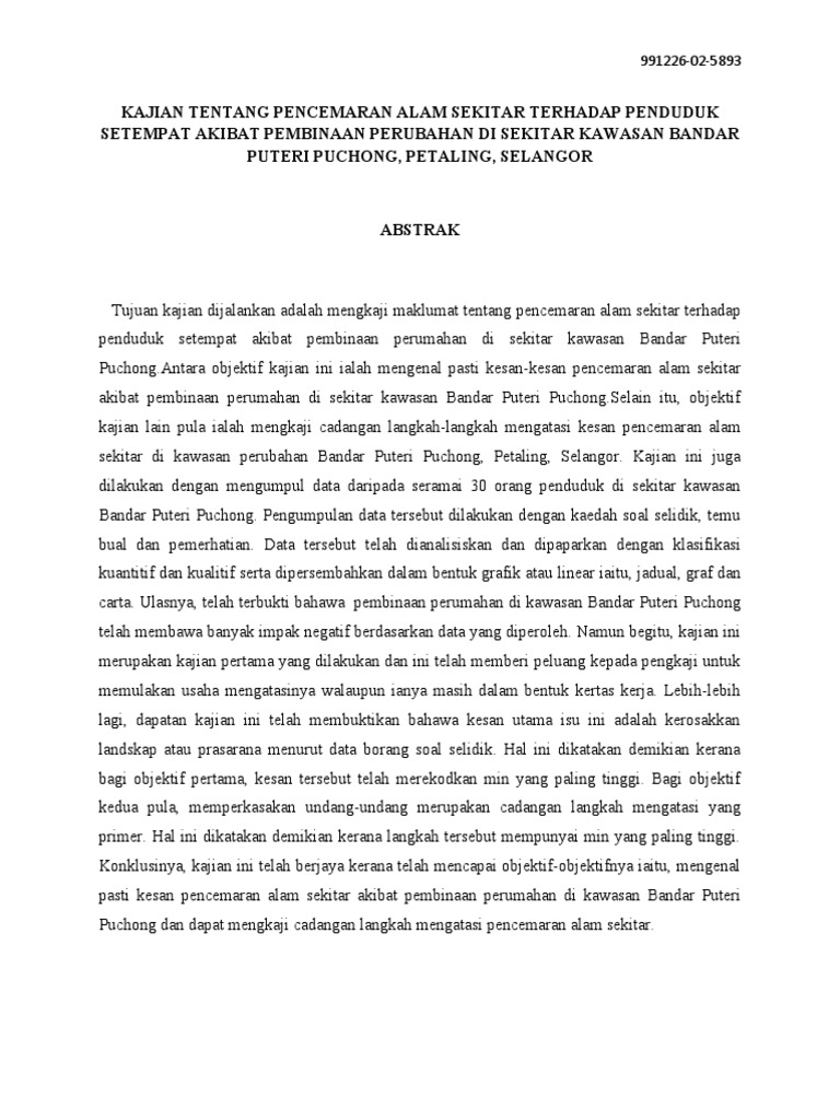 Abstrak KK Pam | PDF