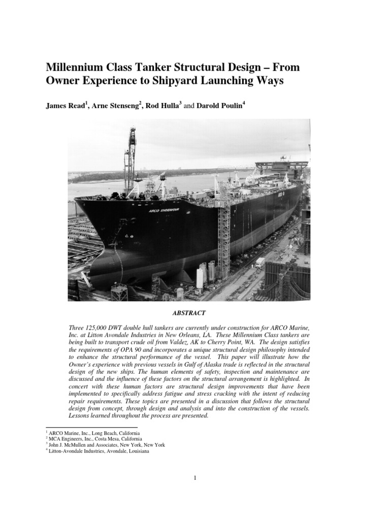 Ship Structure | PDF | Ships | Oil Tanker