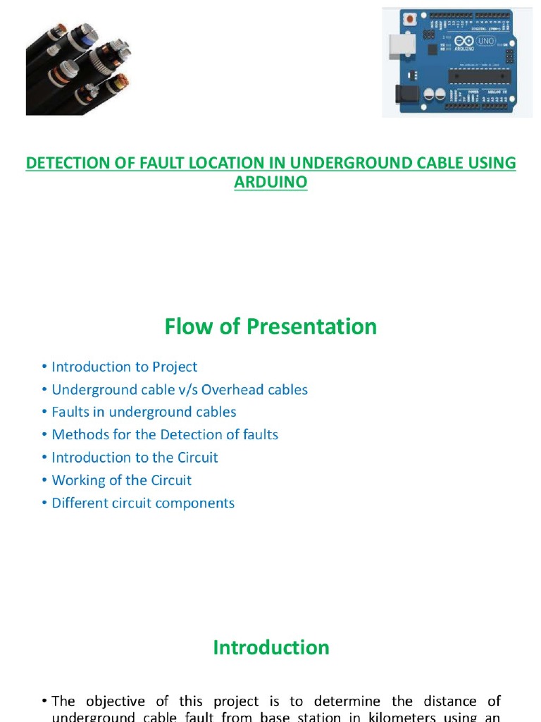 Detection of Fault Location in Underground Cable Using Arduino | PDF