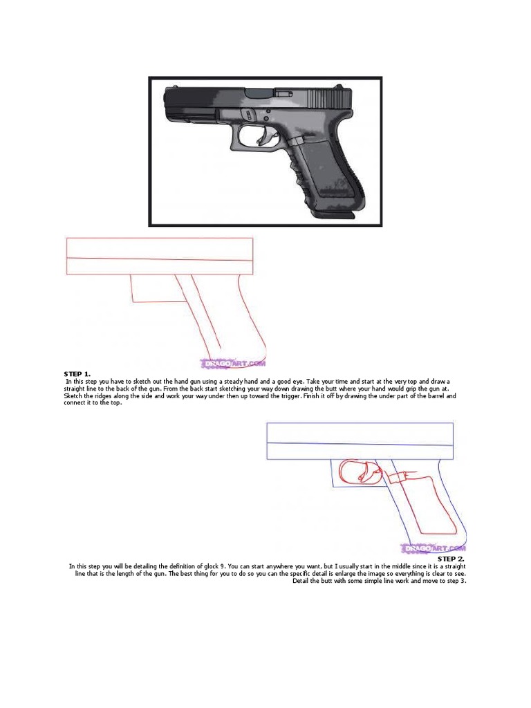 How To Draw A Gun | PDF | Handgun | Gun