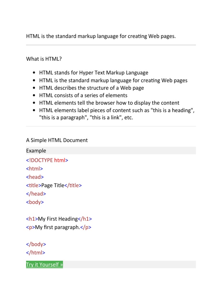 An Introduction To Html Understanding The Basic Building Blocks Of Web
