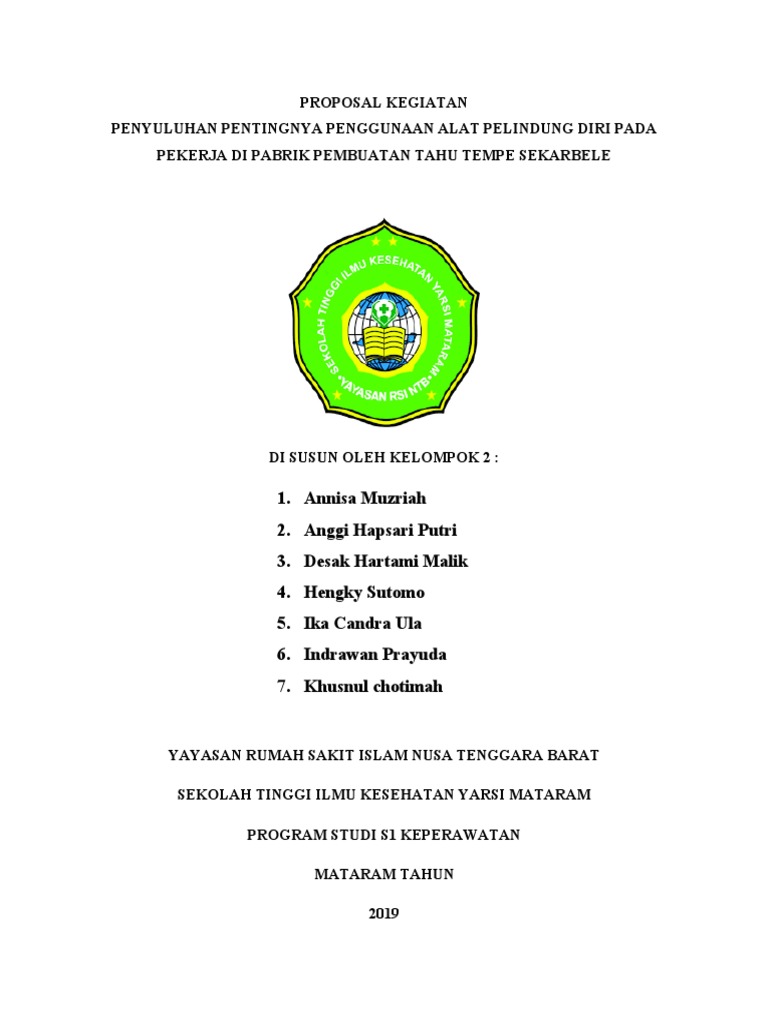 Penyuluhan Penggunaan APD di Pabrik Tahu | PDF | Bisnis | Sains ...