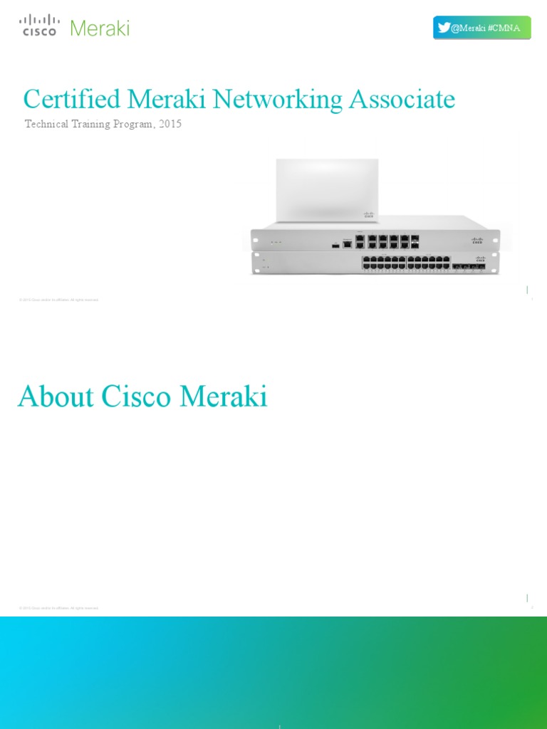 Meraki - CMNA Training Deck - 2015 06-16 External | PDF | Virtual ...
