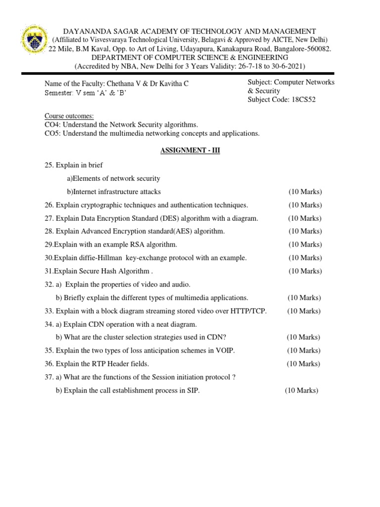 Assignment 3 CN 2020-21 | PDF | Teaching Methods & Materials
