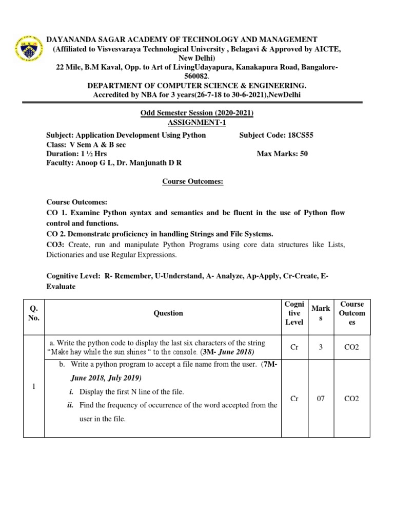 Python Assignment 2 Pdf Regular Expression String Computer Science