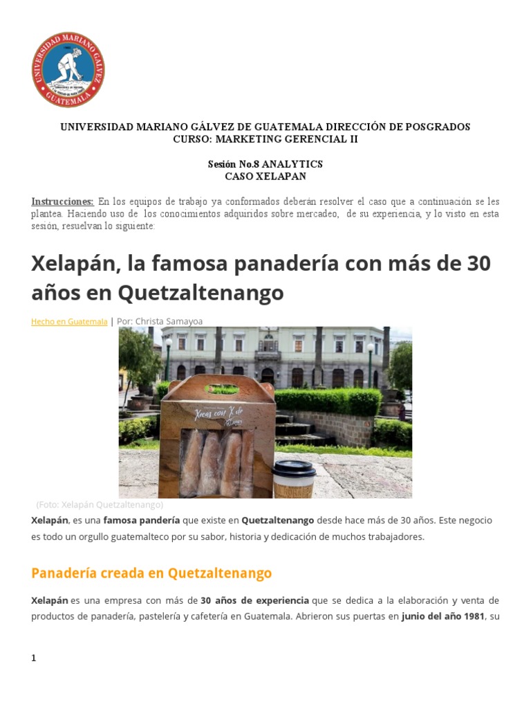 Estrategia de Marketing para Xelapán | PDF | Panadería | Guatemala