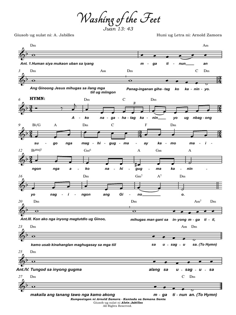 Washing Of The Feet Pdf