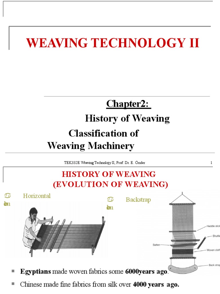 WeaveTech Chapter2 History | PDF | Loom | Weaving