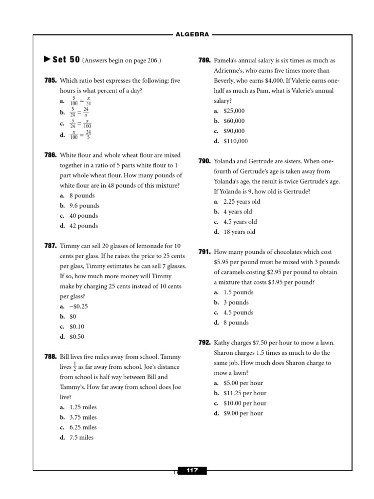 Algebra Problem Set and Solutions | PDF | Teaching Mathematics