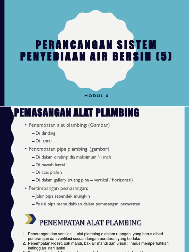 6 Sistem Penyediaan Air Bersih | PDF