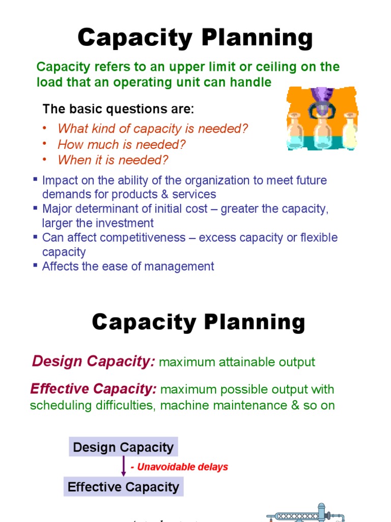 Capacity Planning | PDF | Output (Economics) | Labour Economics