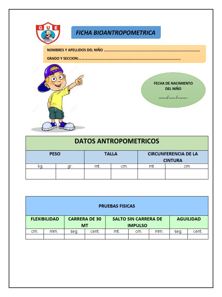 Ficha Antropometrica | PDF | Tecnología