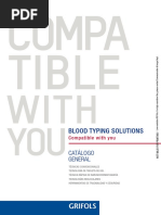 Tarjetas Grifols DG Gel-Solas | PDF | Tipo de sangre | Serología