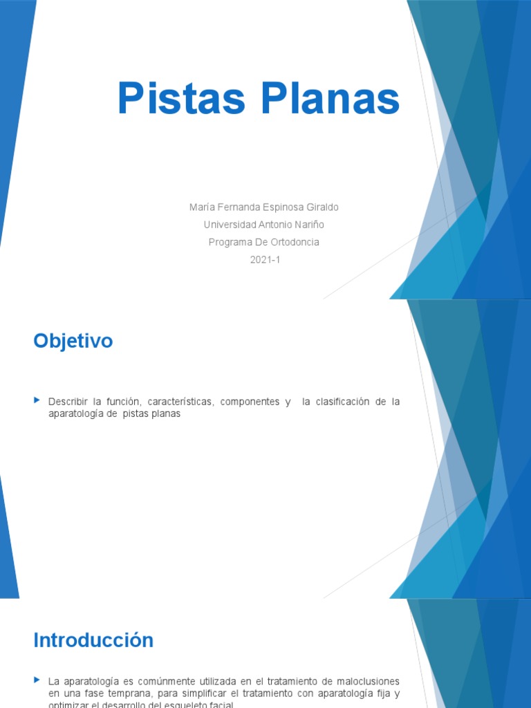 Pistas Planas | PDF | Ortodoncia | Boca