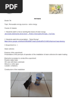 Energy and Transformations Lesson Plan | PDF | Electricity | Solar Power