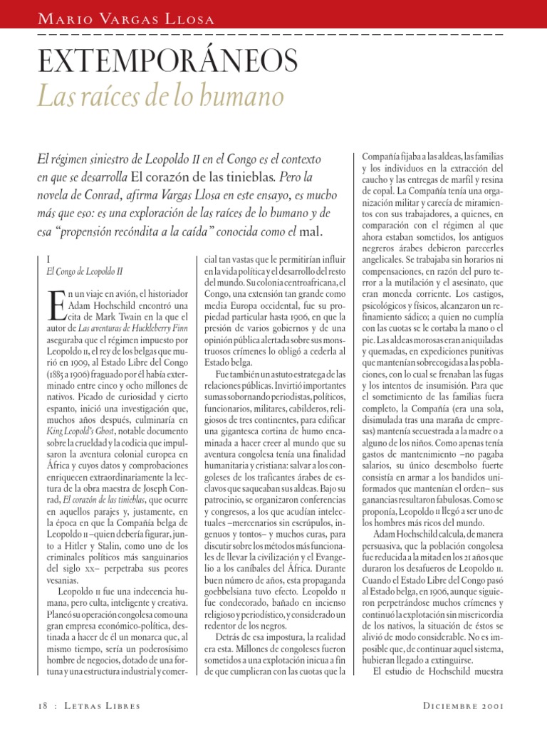 Vargas Llosa Conrad | PDF | Corazón de la oscuridad