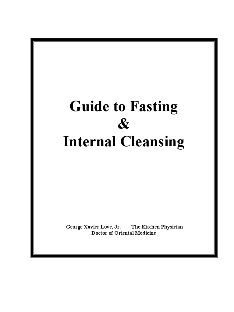 Guide To Fasting Internal Cleansing | PDF | Lunch | Salad
