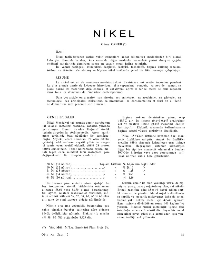 Nikel | PDF