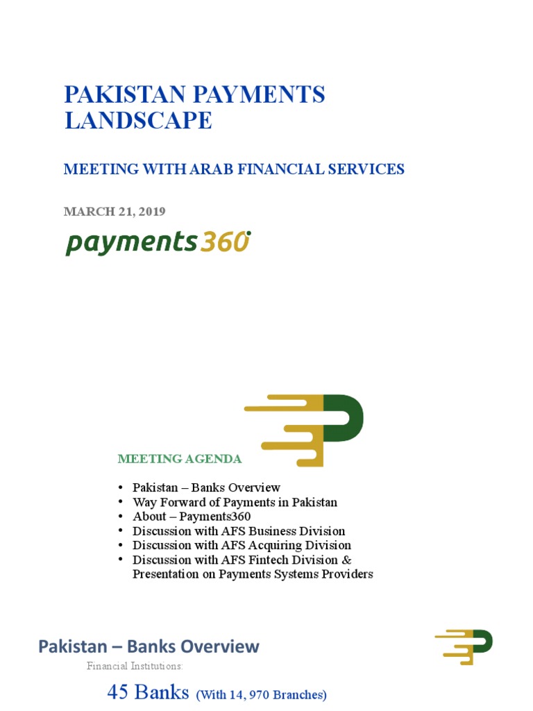 Pakistan Payments Landscape - A Glance | PDF | Debit Card | Automated ...