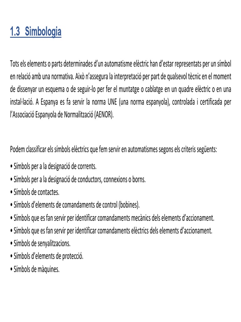 Simbologia Automatismes | PDF