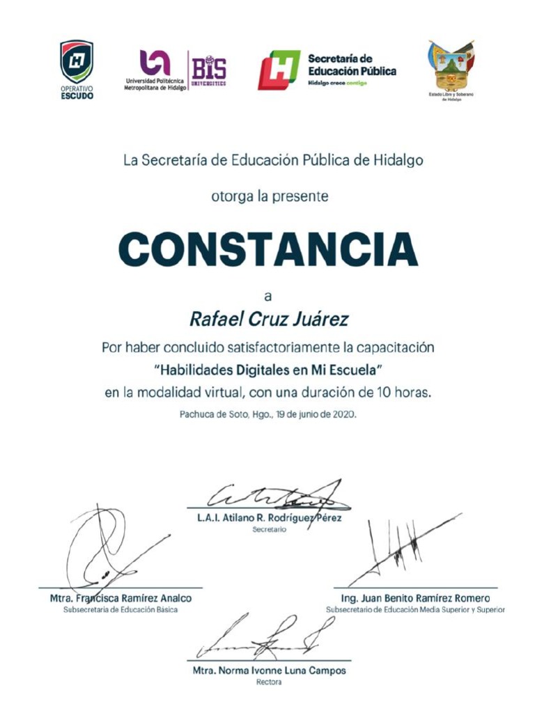 Constancia Sep | PDF