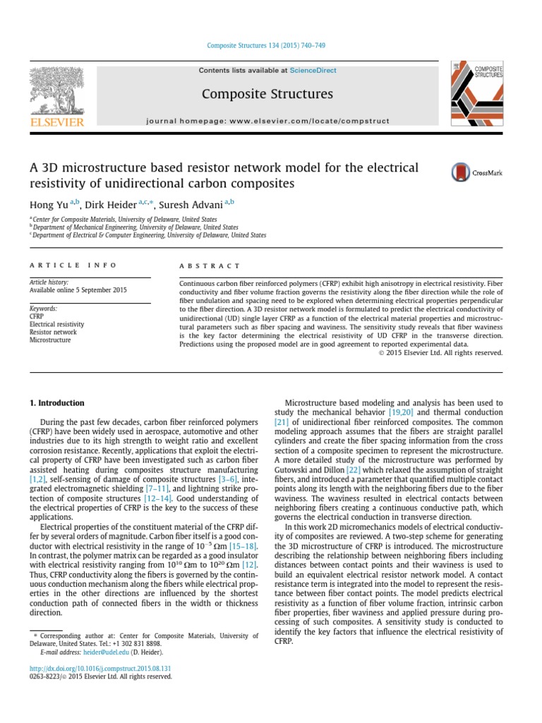 2015 - A 3D Microstructure Based Resistor Network Model For The ...