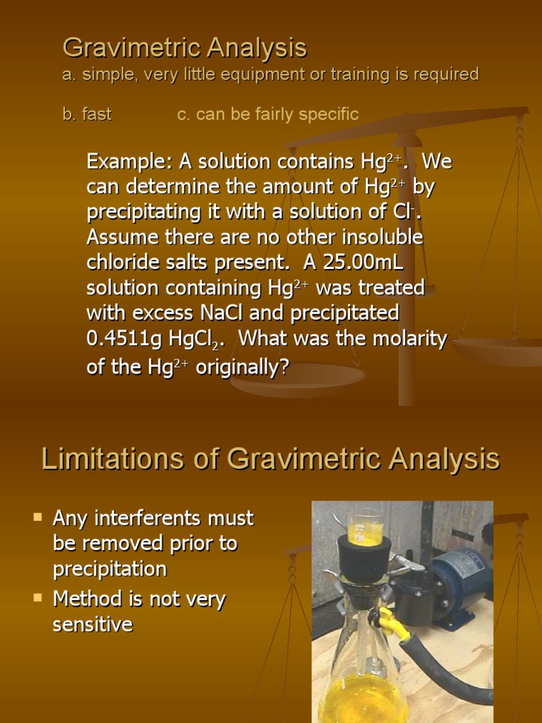 Gravimetric Analysis | PDF | Precipitation (Chemistry) | Solubility