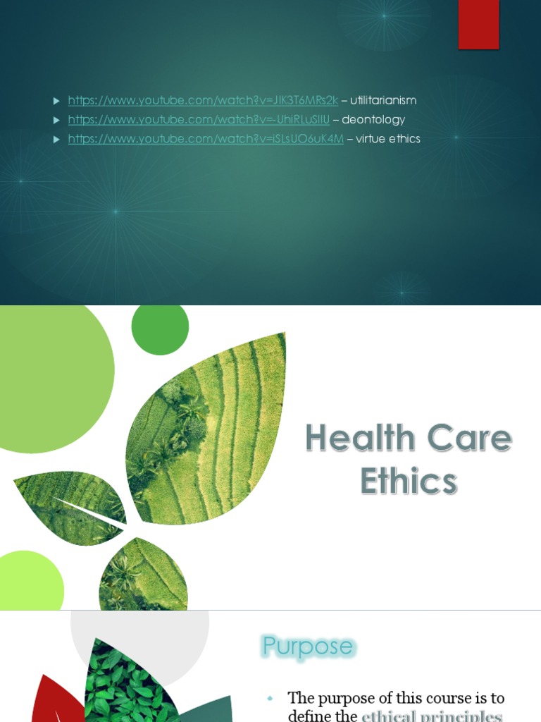 Module 1 - Theories and Principles of Health Ethics | PDF | Informed ...