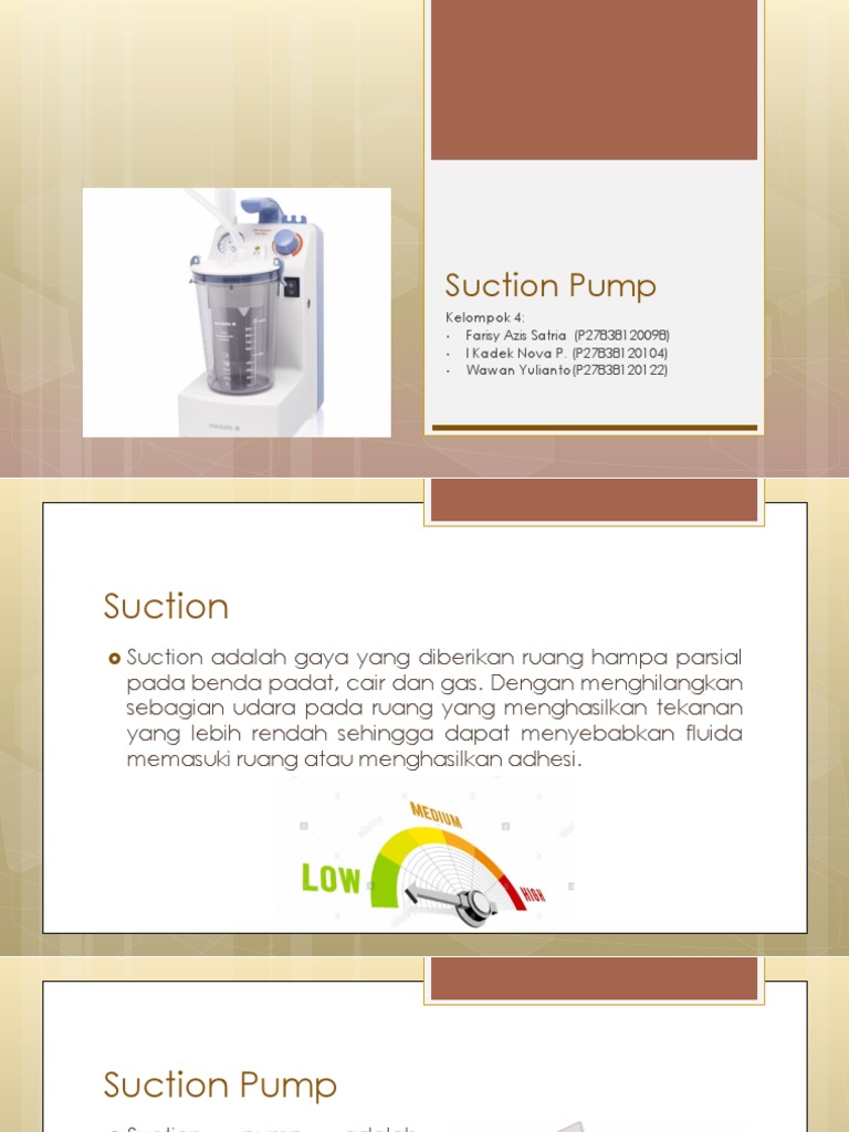 Presentasi Suction Pump | PDF