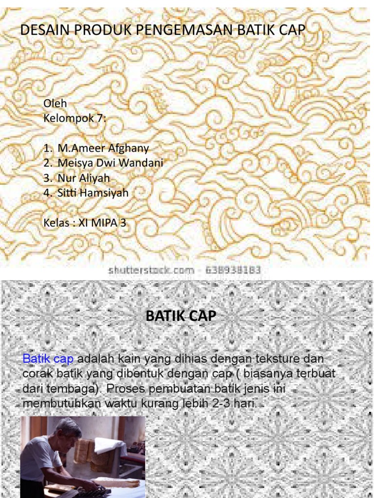 Desain Produk Kemasan Batik Cap | PDF