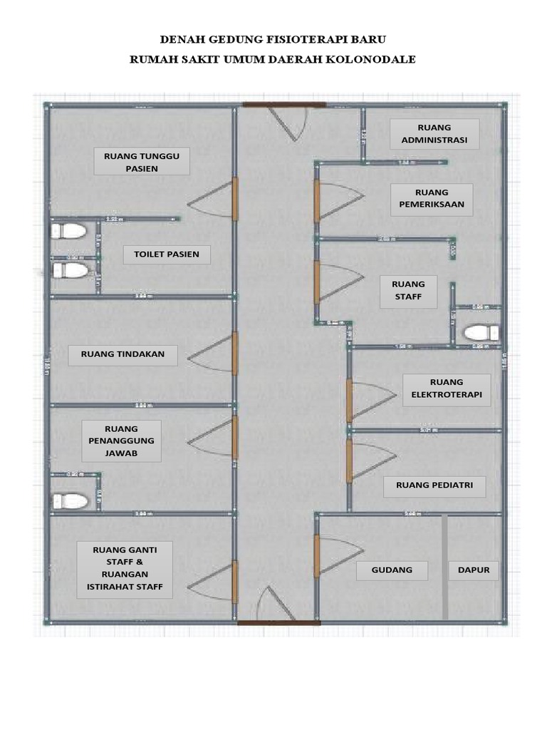Denah Gedung Fisioterapi Baru | PDF