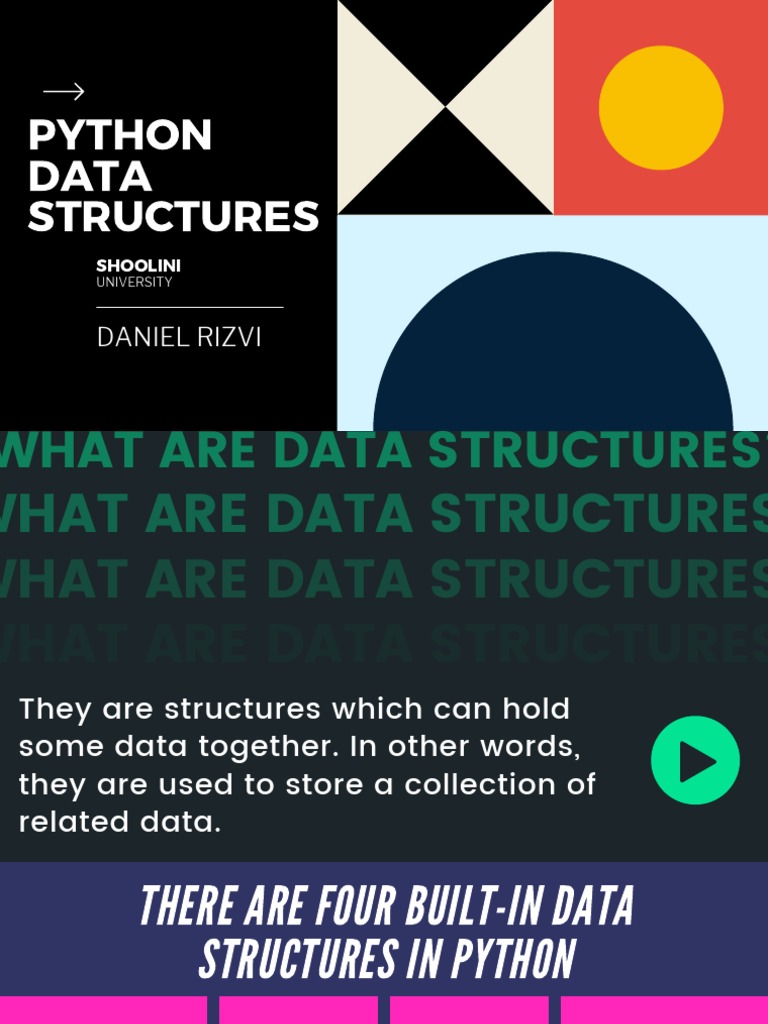 Python Data Structures | PDF | Data Management | Information Technology Management