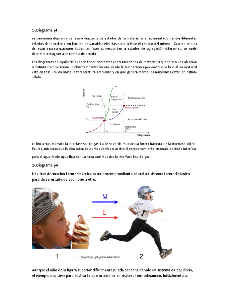 Diagrama PT | Descargar gratis PDF | Diagrama de fases | Fase (materia)