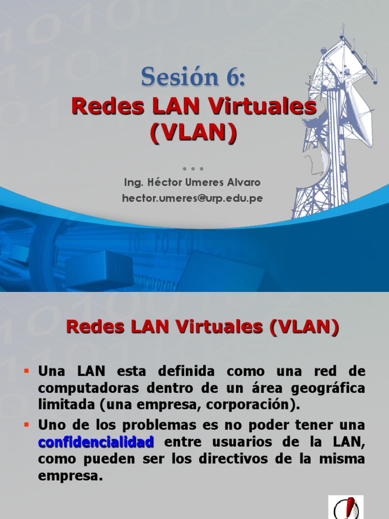 Sesion 6 Redes LAN Virtuales VLAN | PDF | Conmutador de red ...