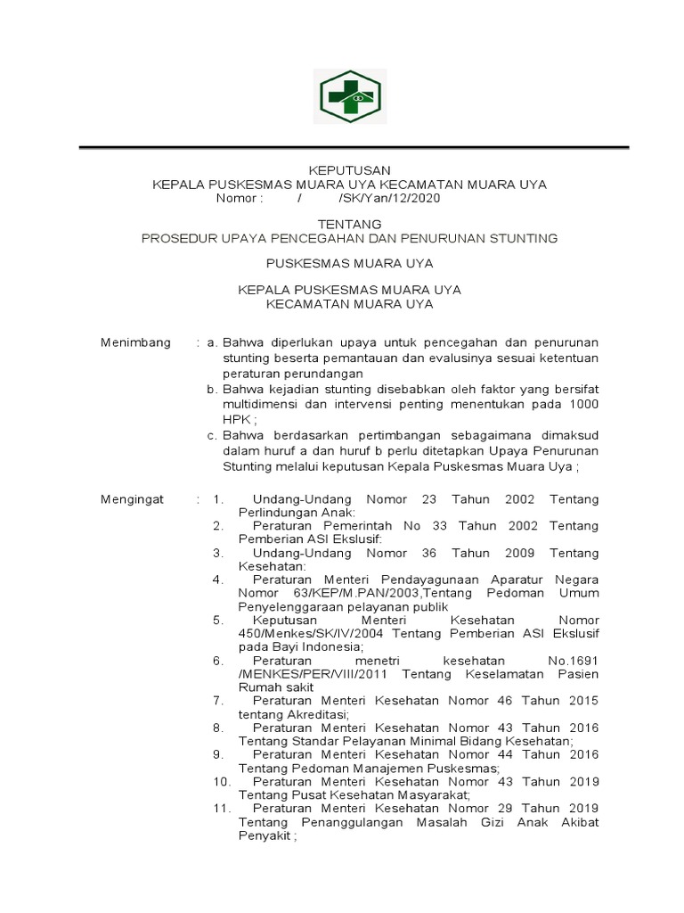 SK Kapus Stunting | PDF