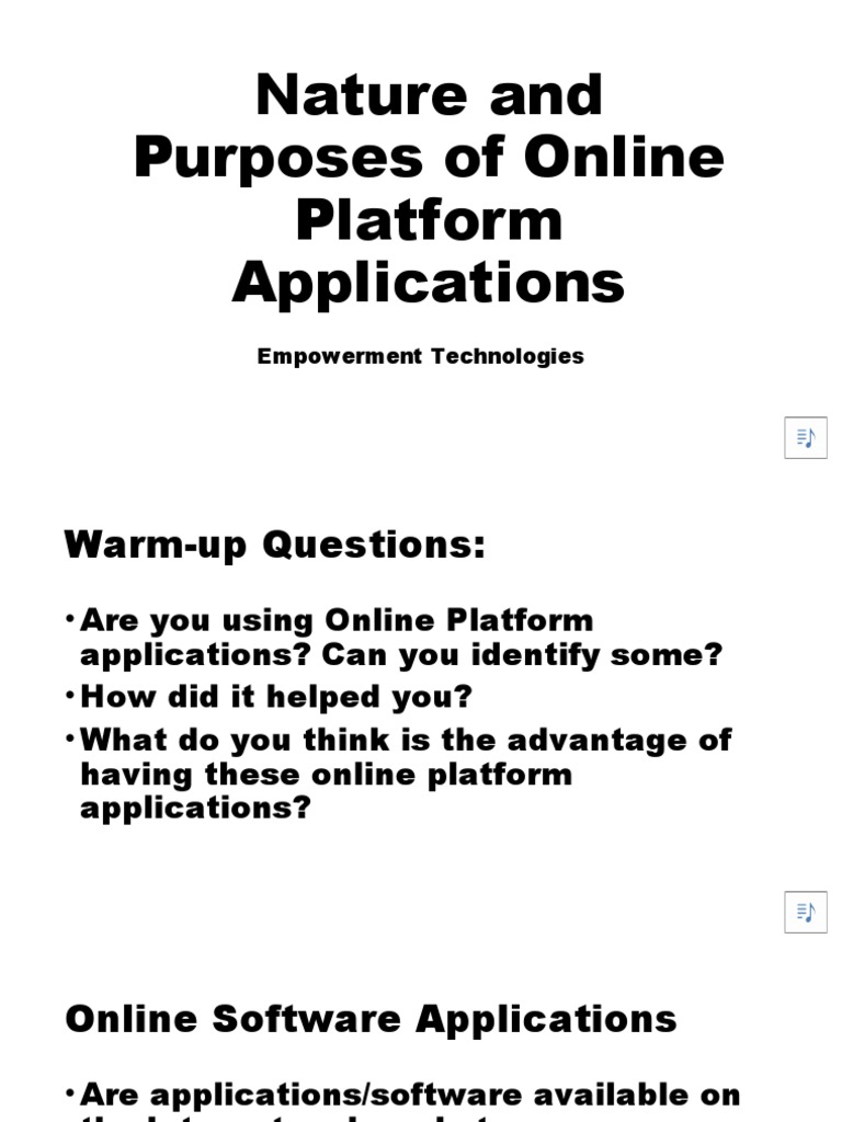 Lesson Day 8 - Nature and Purposes of Online Applications | PDF ...