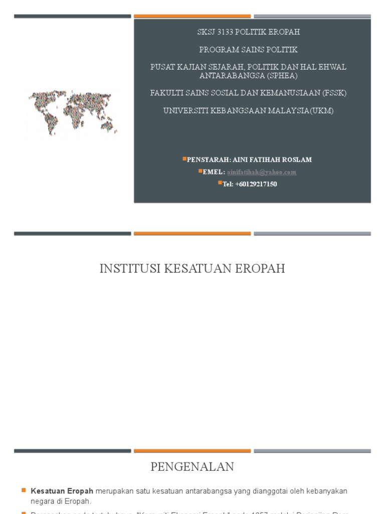 Institusi - Institusi Dalam Kesatuan Eropah | PDF