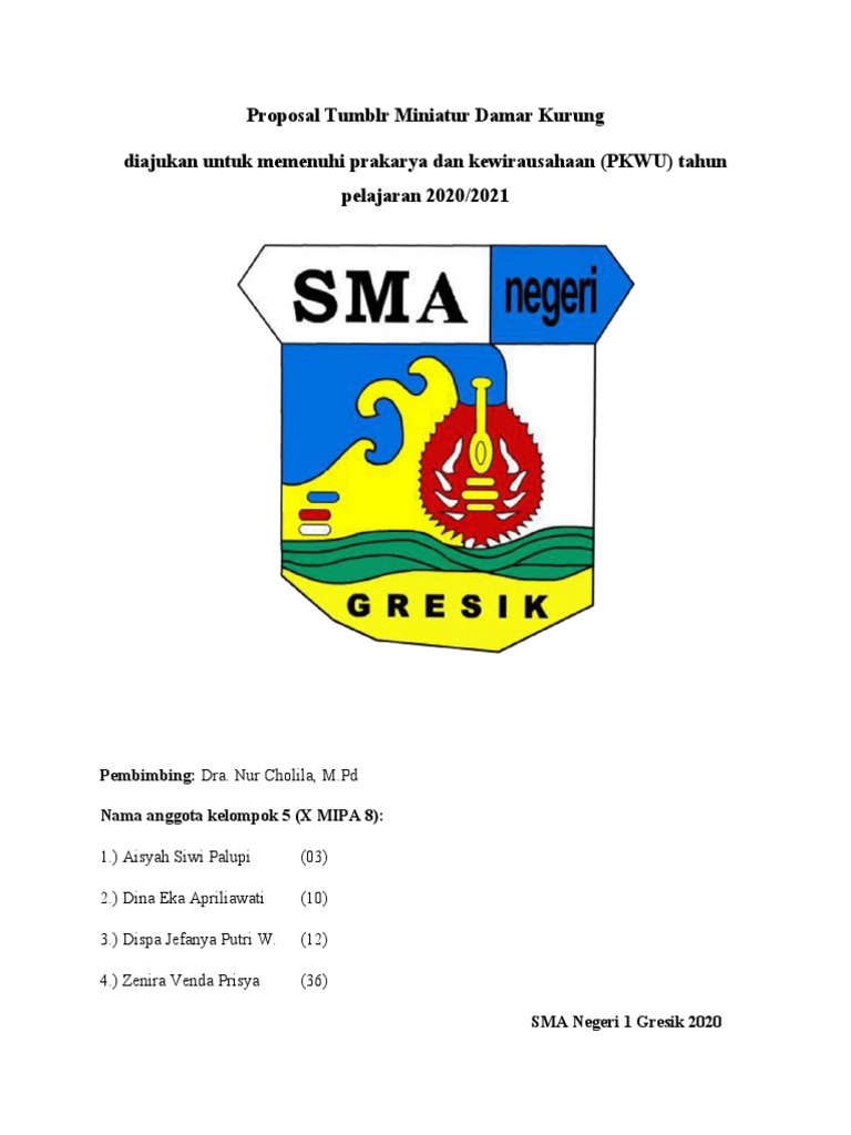 Revisi Proposal Kerajinan Miniatur Damar Kurung (PKWU) | PDF