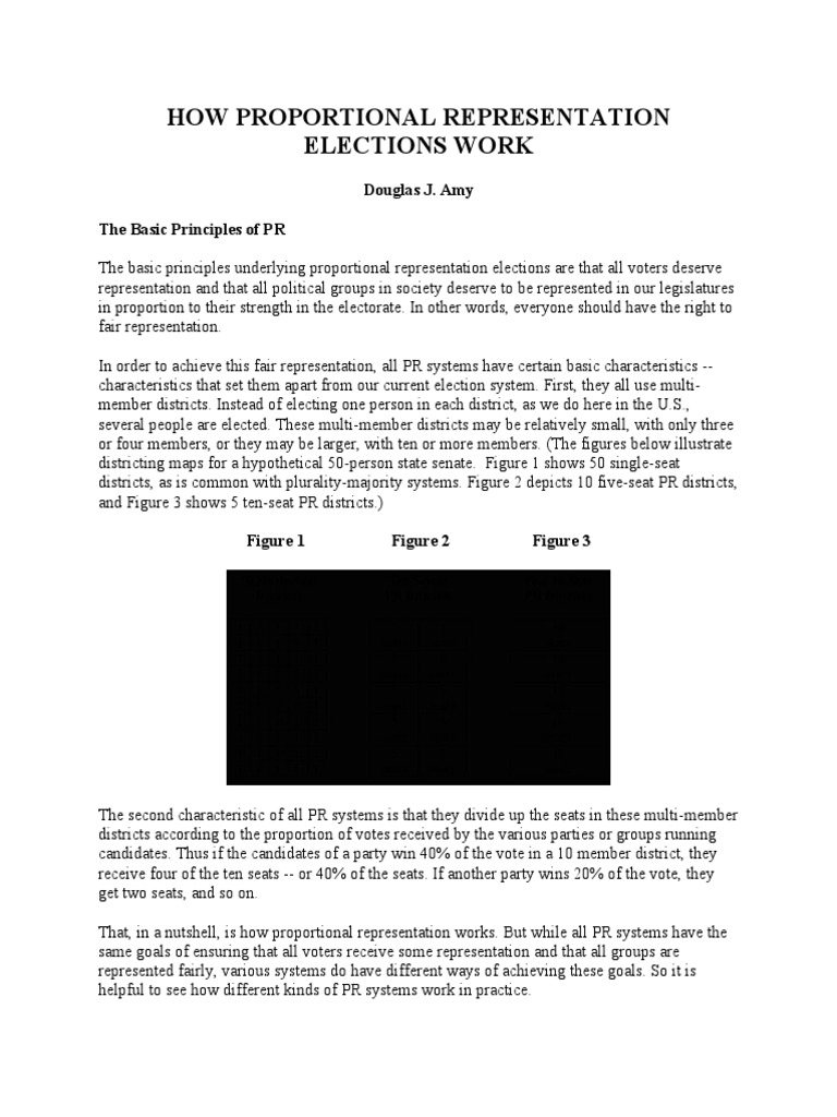 How Proportional Representation Elections Work | PDF | Voting | Public ...