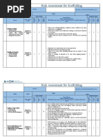 Painting Risk Assessment | PDF | Scaffolding | Safety