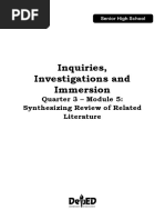 3IS-Inquiries, Investigations and Immersions - Q1 - SHS Applied | PDF ...