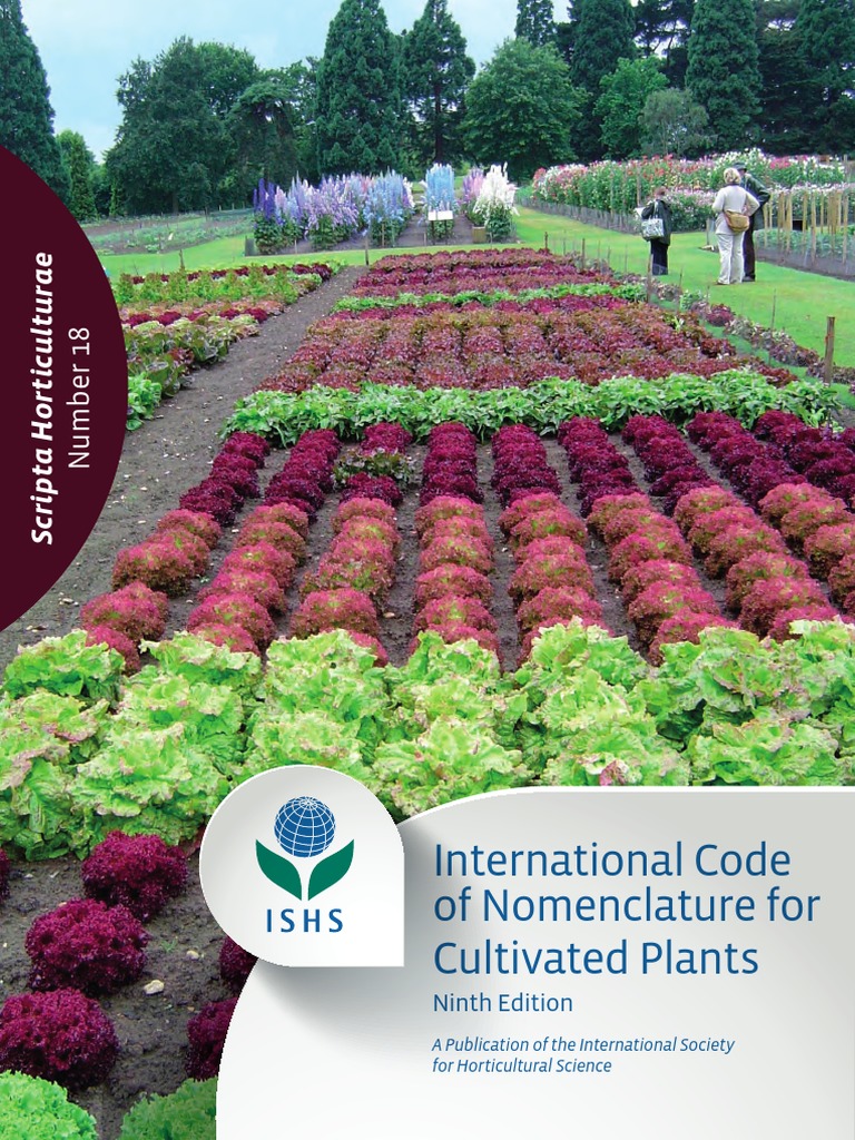 International Code of Nomenclature For Cultivated Plants - 2016 | PDF ...